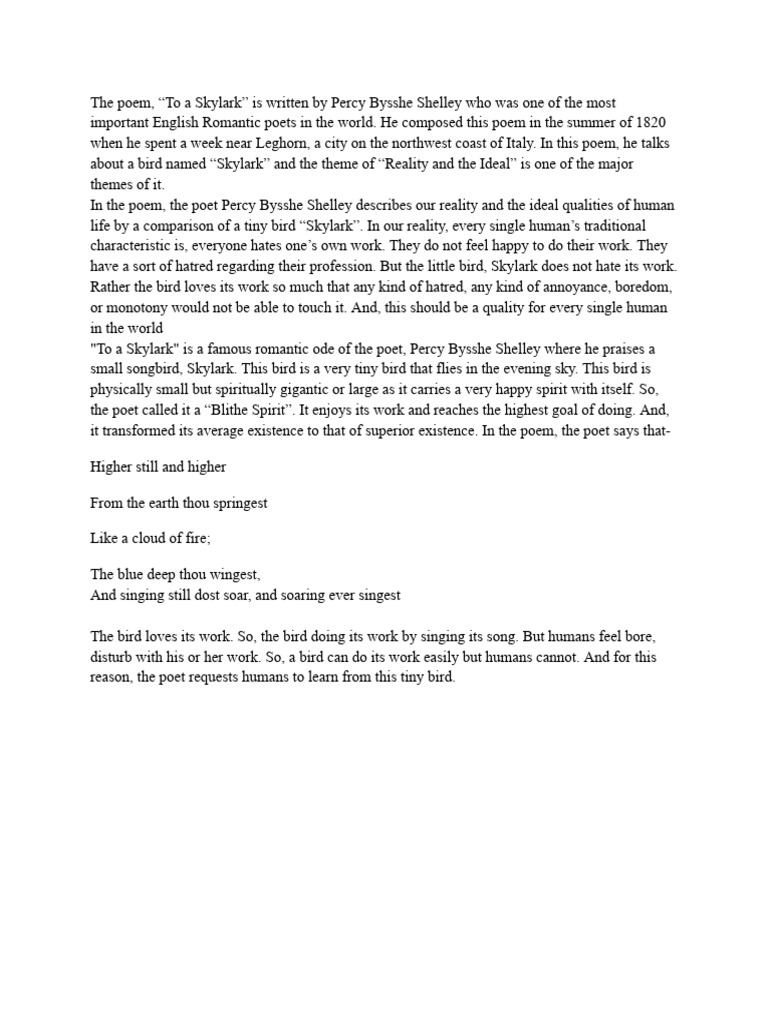 Skylark | PDF | Classics | General Fiction