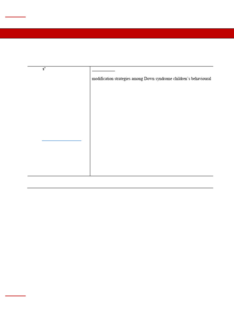 Behavioral Interventions for Down Syndrome | PDF | Behavior | Reinforcement