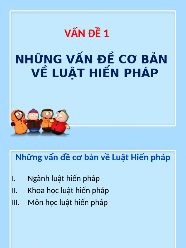 VD1 - Nhung Van de Co Ban Ve Luat Hien Phap | PDF