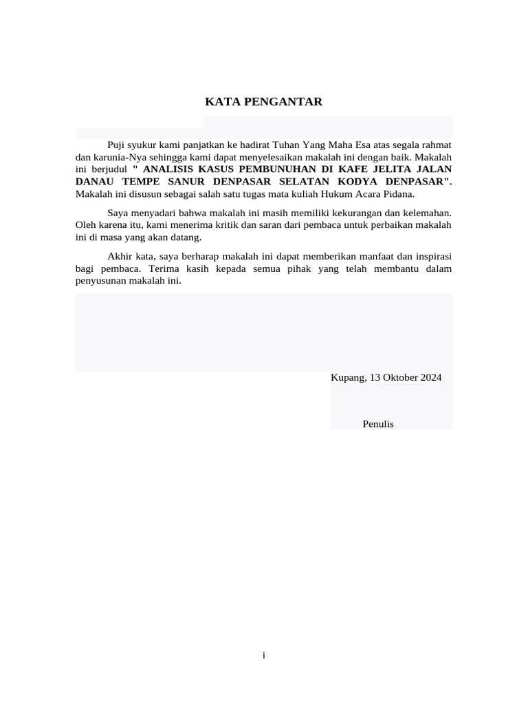 KATA PENGANTAR Acara Pidana | PDF | Kajian Bahasa Asing | Seni