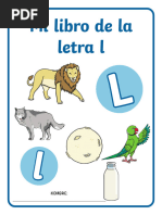 Cuadernillo Mi Libro de La Letra L | PDF