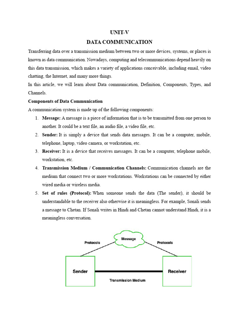 UNIT-V | PDF | Computer Network | Internet Protocol Suite