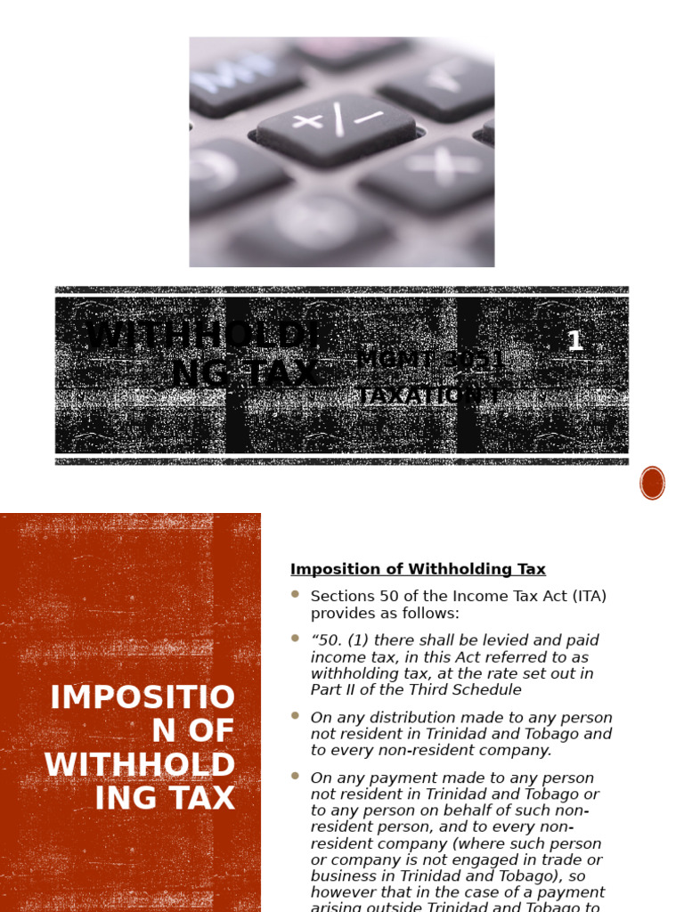 Withholding Tax | PDF | Taxes | Double Taxation