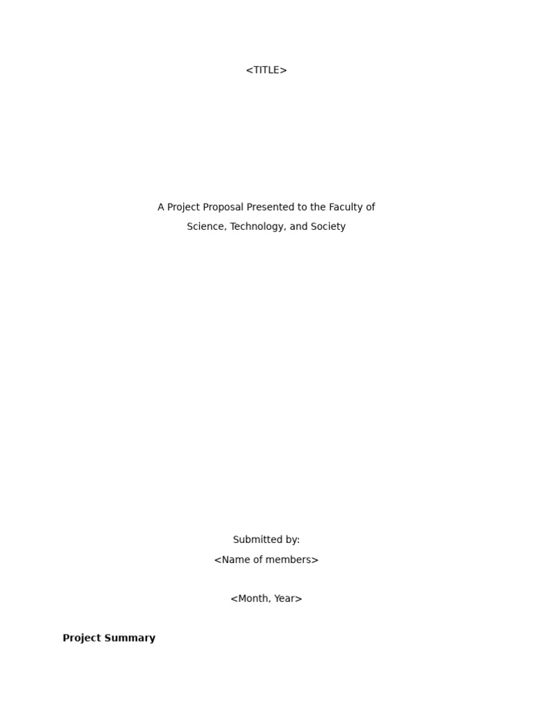 Waste Management Project Proposal Template | PDF | Waste Management ...