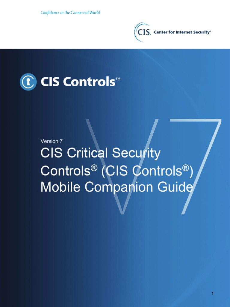CIS Controls v7 Mobile Companion Guide | PDF | Mobile App | Computer Network