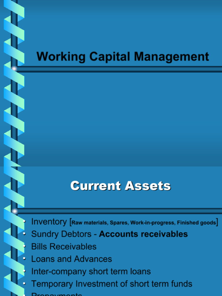 Working Capital Management | PDF | Working Capital | Investing