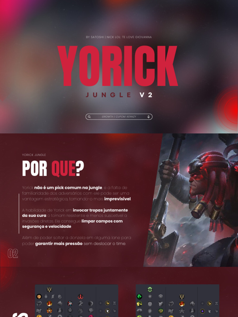 Yorick Jungle - Versão 2 Tutorial | PDF