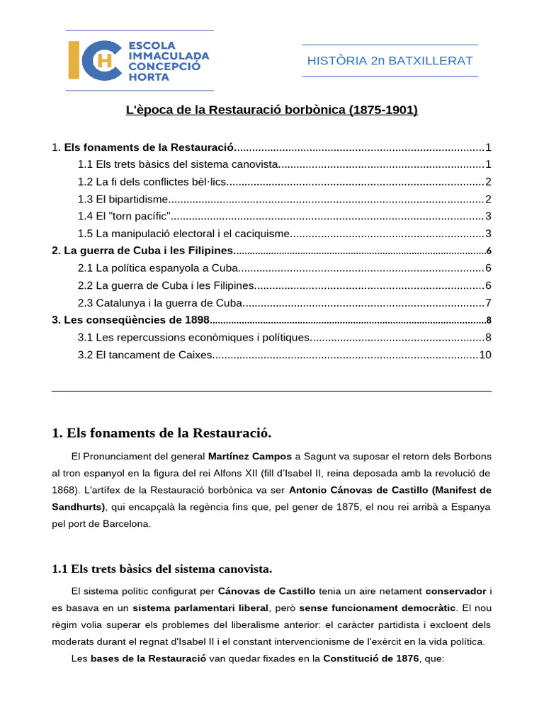 1restauracio (1875-1902) | PDF