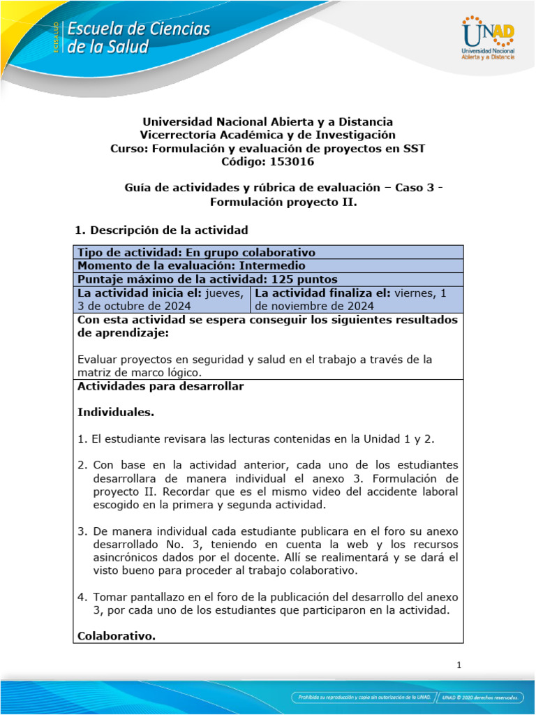Guia de Actividades y La Rubrica de Evaluacion - Caso 3 - Formulacion ...