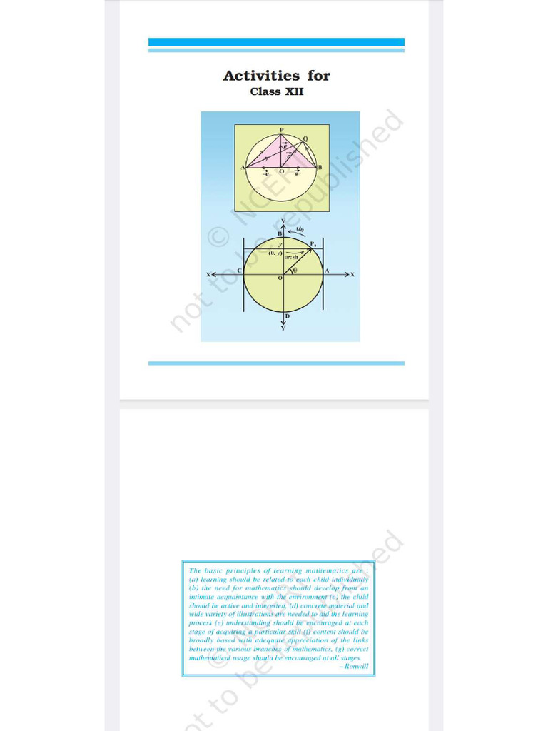 Class 12 Math Activity | PDF