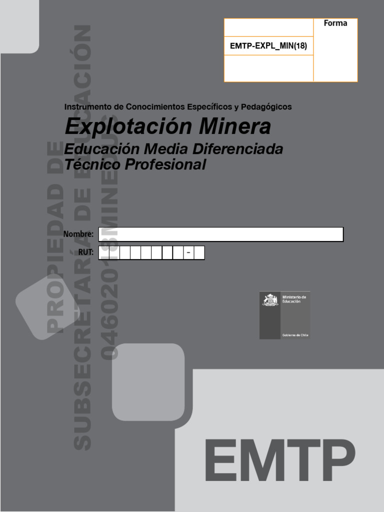 46.emtp-Expl Min | PDF | Minería | Reciclaje