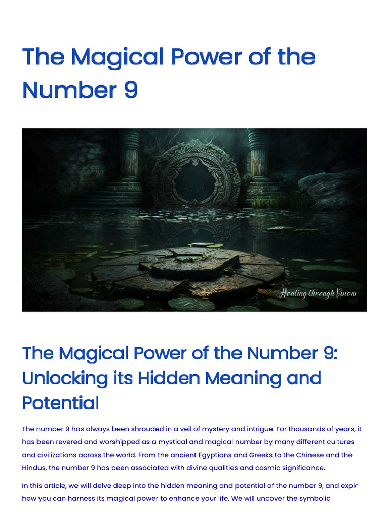 The Magical Power of The Number 9 | PDF