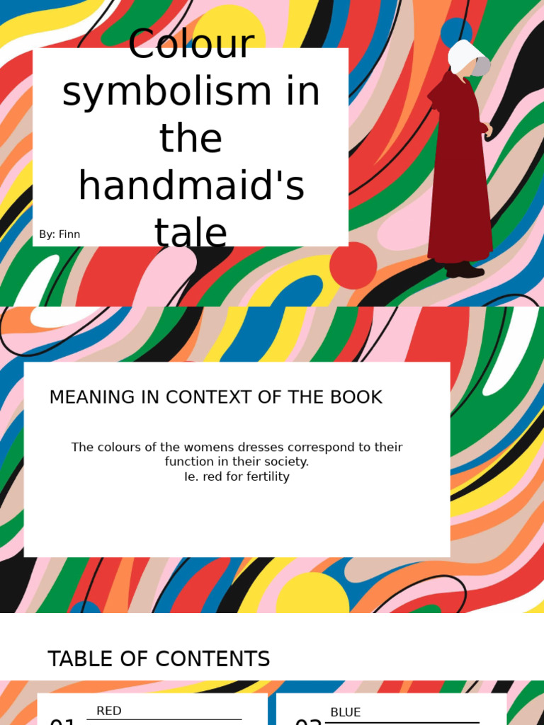 Color Symbolism in The Handmaid's Tale | PDF