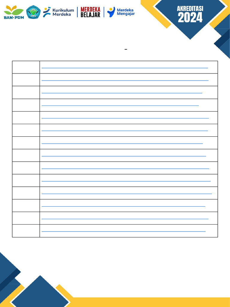 Link Google Drive Butir Komponen Akreditasi 2024 | PDF