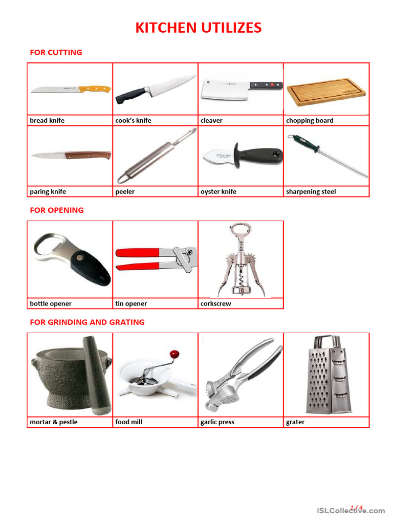 Kitchen Utensils | PDF