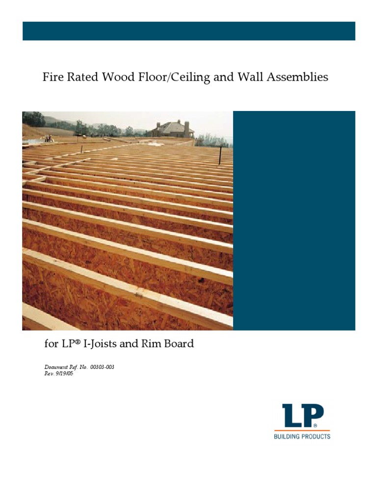 LP Solid Start I-Joists Fire Endurance Guide | PDF | Drywall | Framing (Construction)