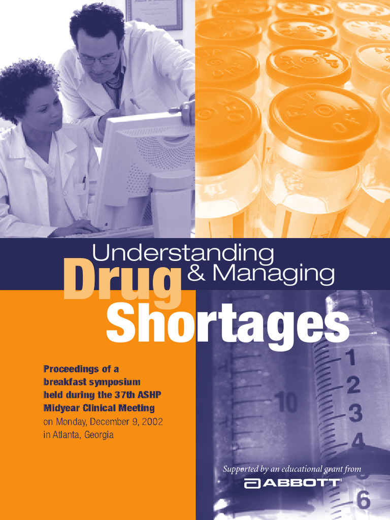 Managing Drug Shortages in Healthcare | PDF | Pharmacy | Pharmacist