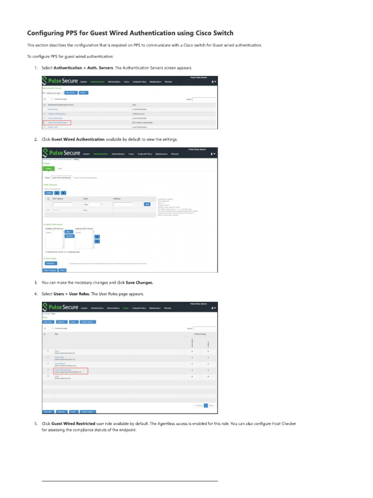 Guest Wired Authentication | PDF