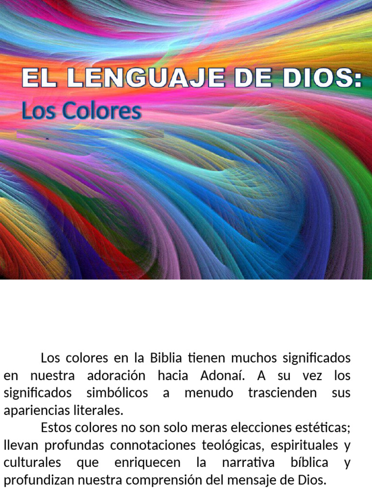 Colores Biblicos | PDF | Cristo (título) | eucaristía