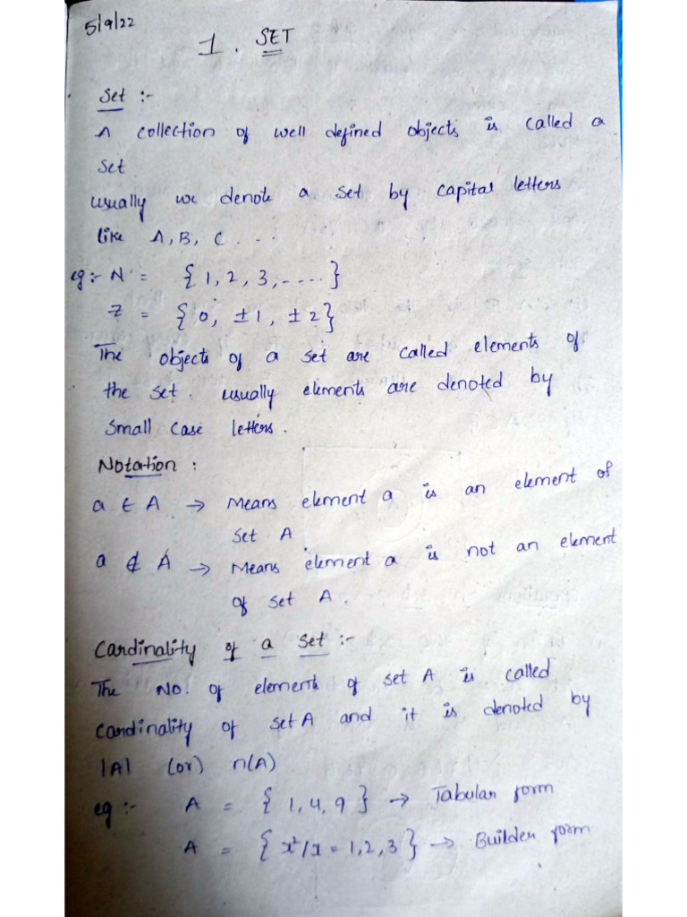 DM Unit - I Notes | PDF