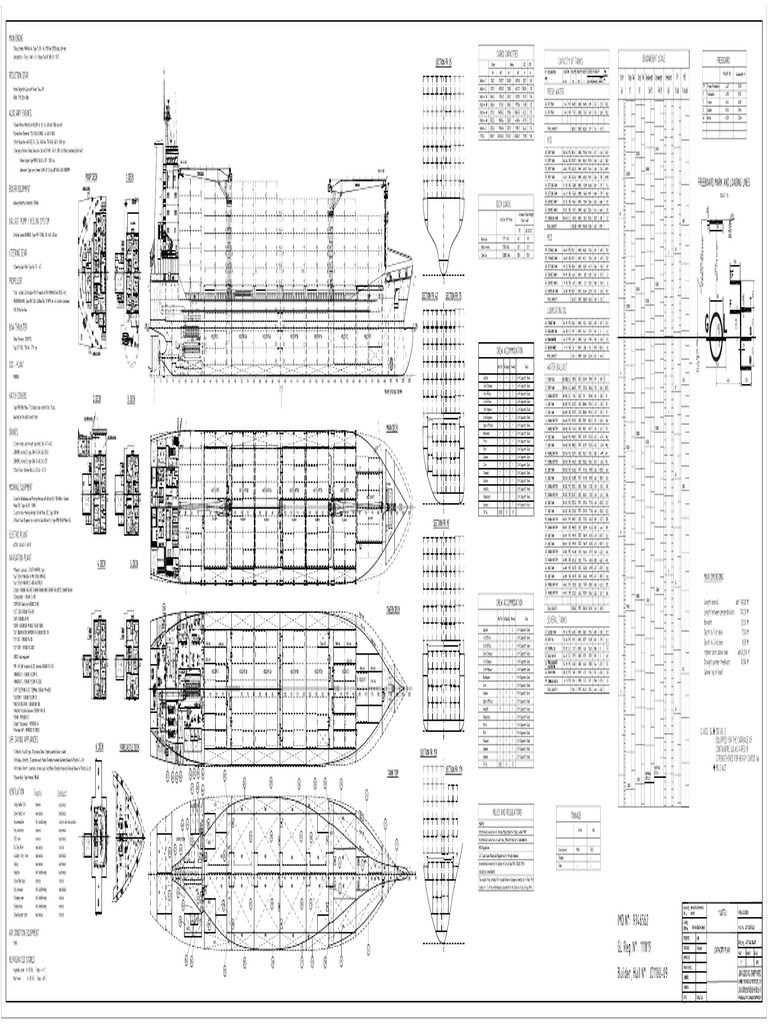 9#JD1100-100-08 - CAPACITY PLAN (Including Deadweight Scale) | PDF
