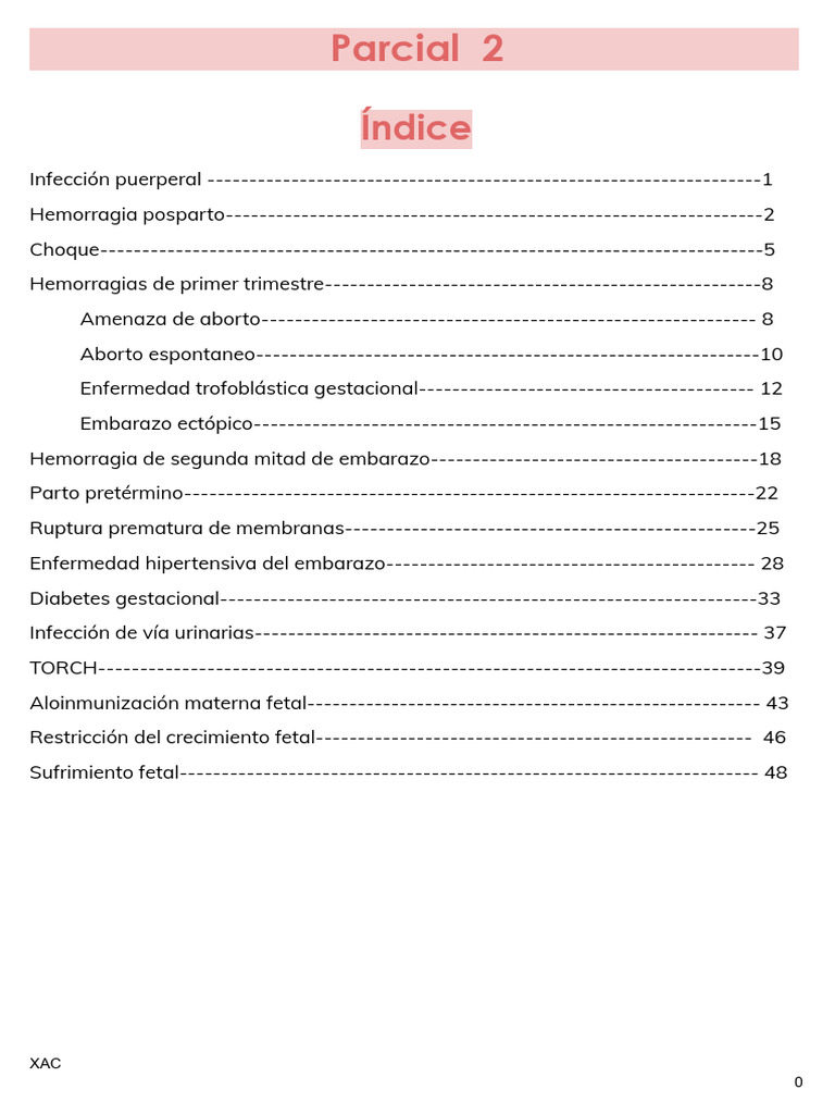 2do Parcial - Gineco 1 | PDF | El embarazo | Parto