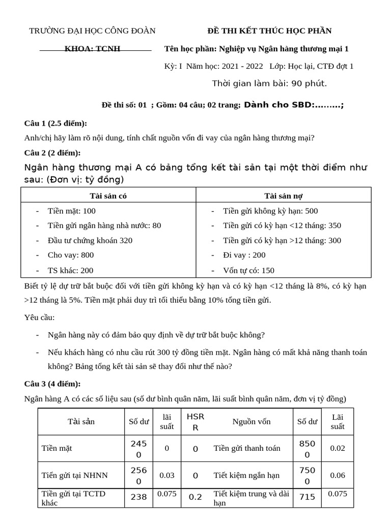 NHTM 1 - HL, CTĐ Đ T 1 2021 2022 | PDF