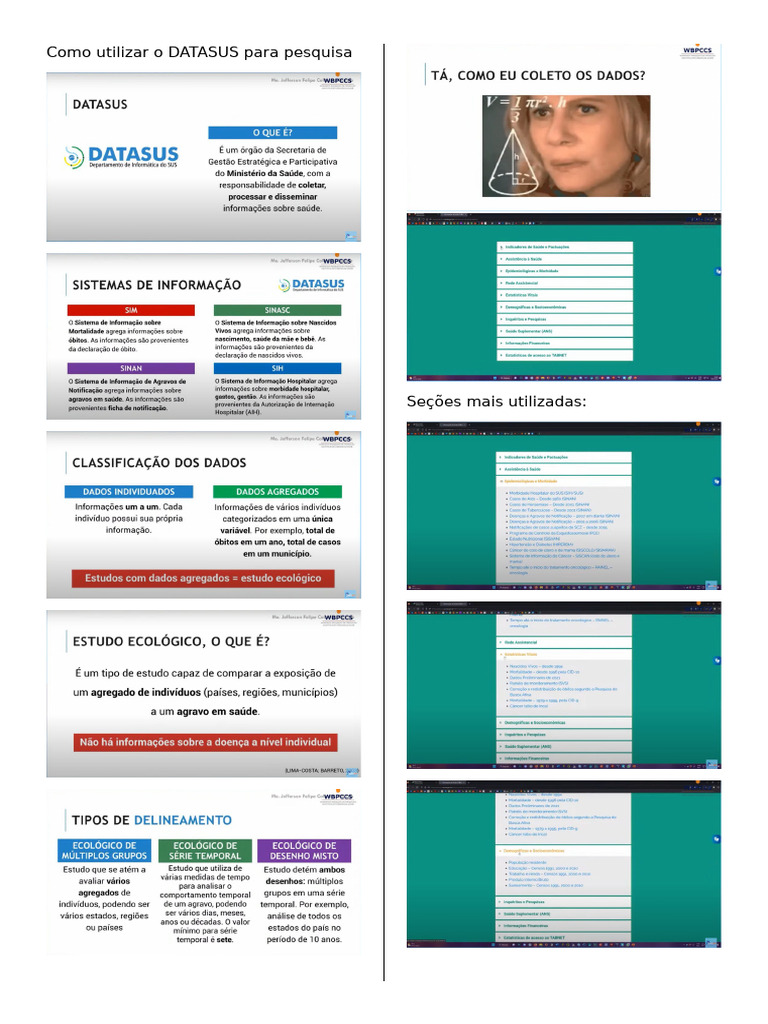 Como Utilizar o DATASUS para Pesquisa | PDF | Epidemiologia | Morte