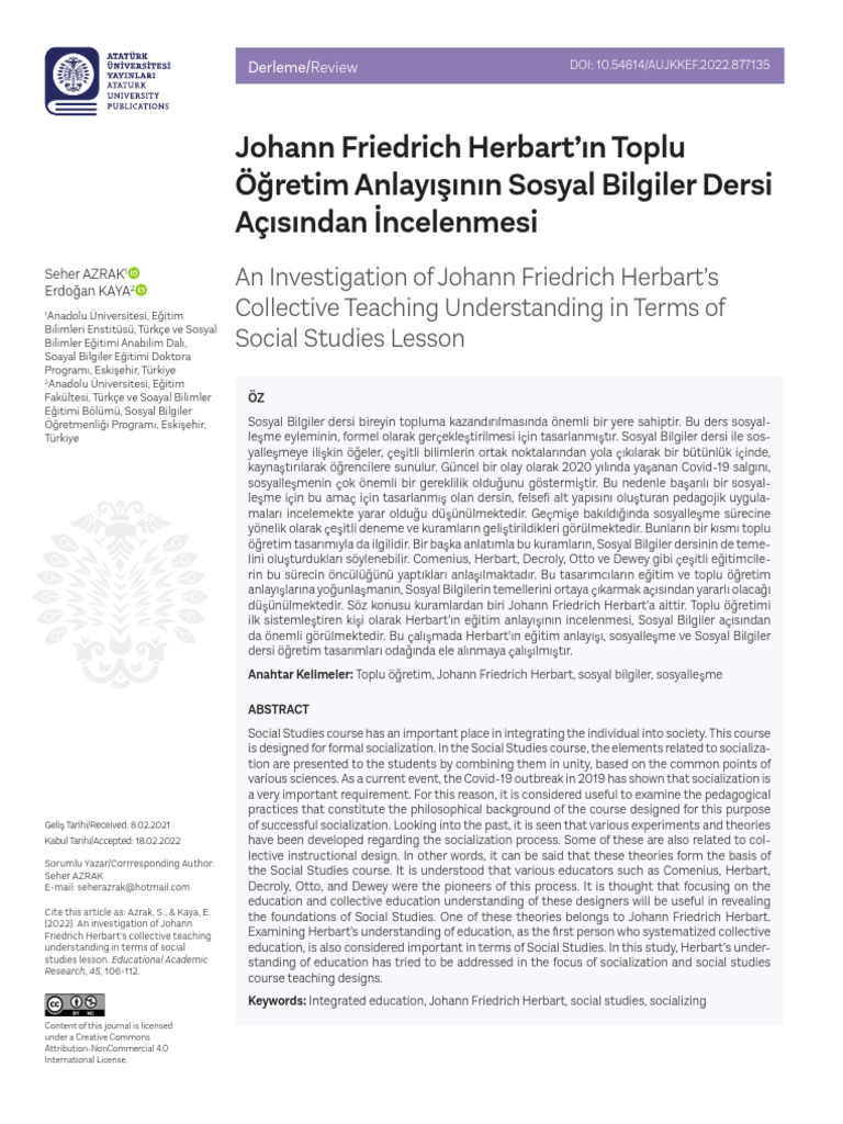 Johann Friedrich Herbart'in Toplu | PDF