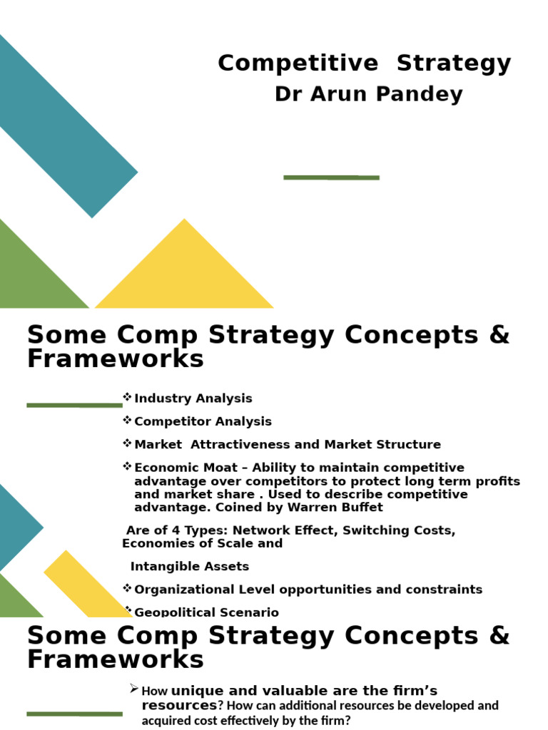 Competitive Strategy PPT M | PDF | Business