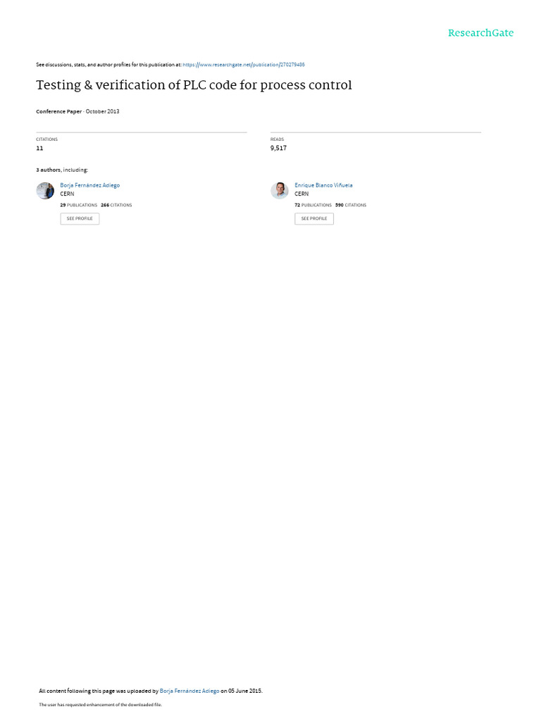 Testing & Verification of PLC Code For Process Control | PDF | Formal ...
