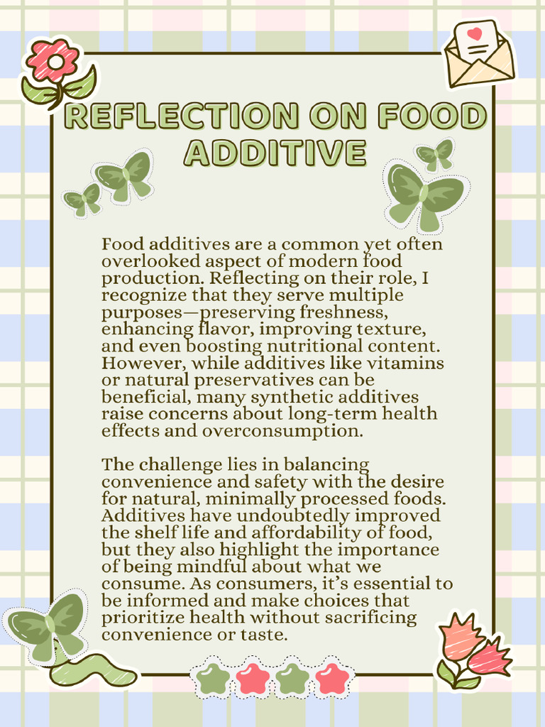 Food Nutrition and Heath CXC Reflection | PDF