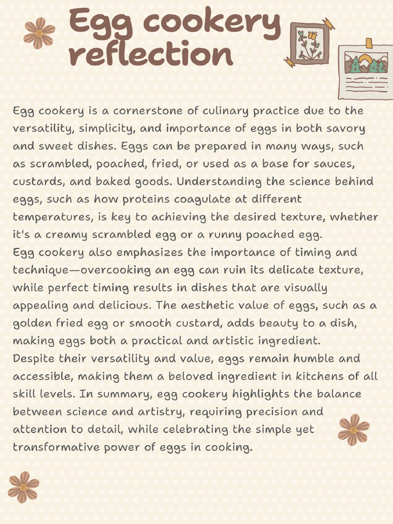 Food Nutrition and Heath CXC Reflection | PDF