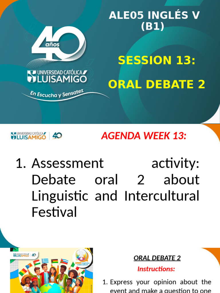 Session 13 - Debate Oral 2 | PDF