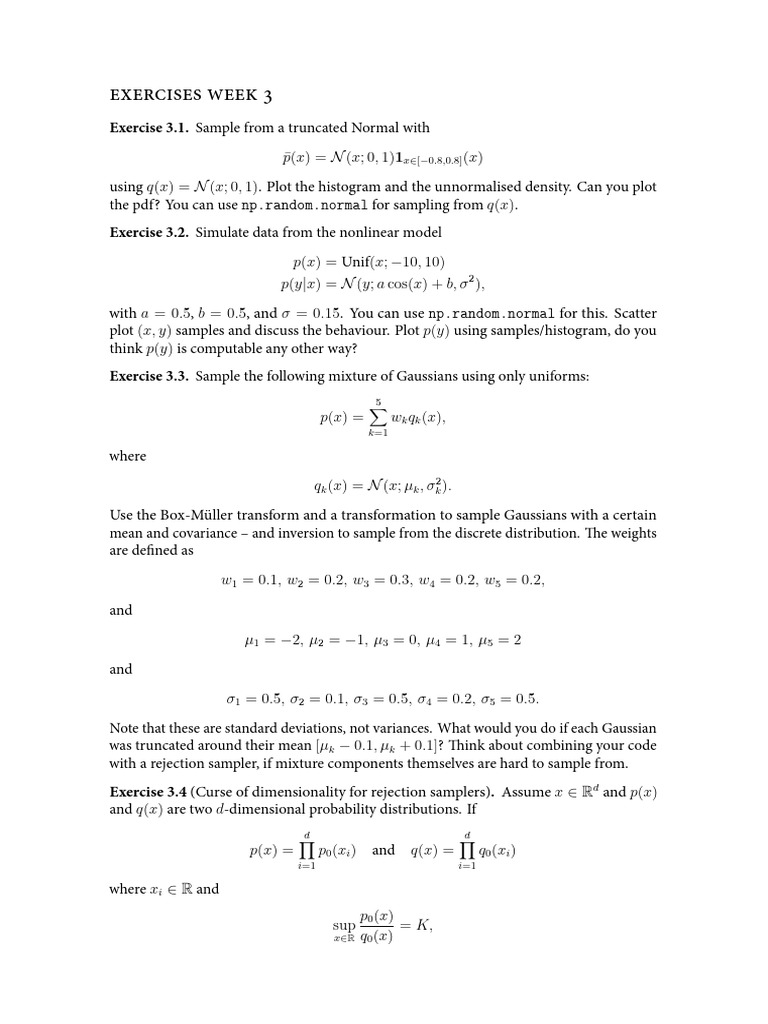 Week_3_Exercises(1) | PDF | Normal Distribution | Statistics