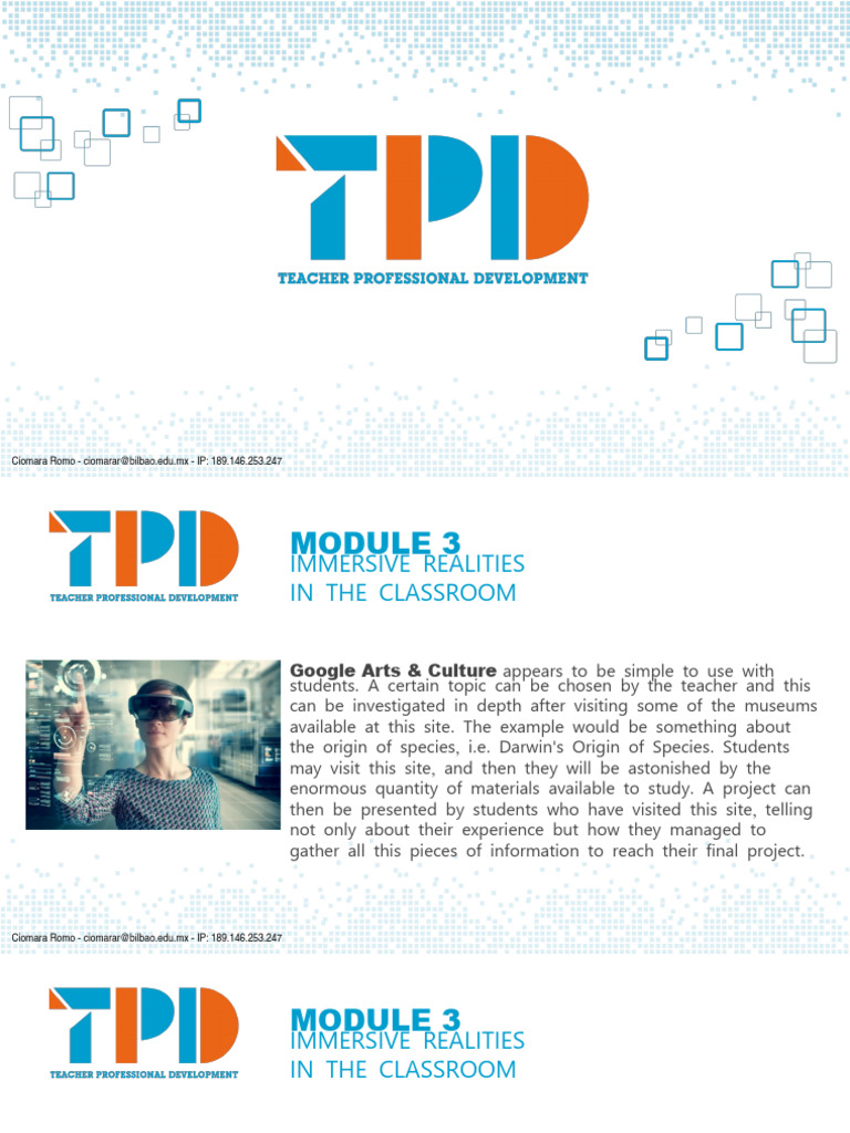 Ideas For TPD 2024 - Module 3 | PDF