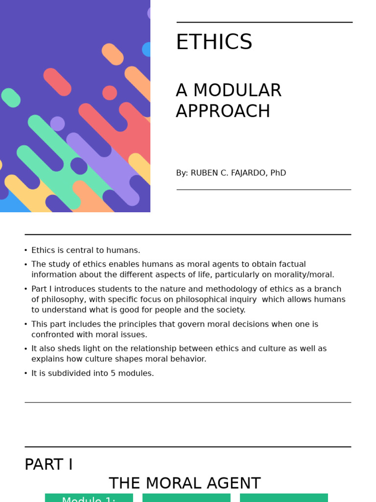 Ethics-Module 1-4 | PDF | Epistemology | Logic