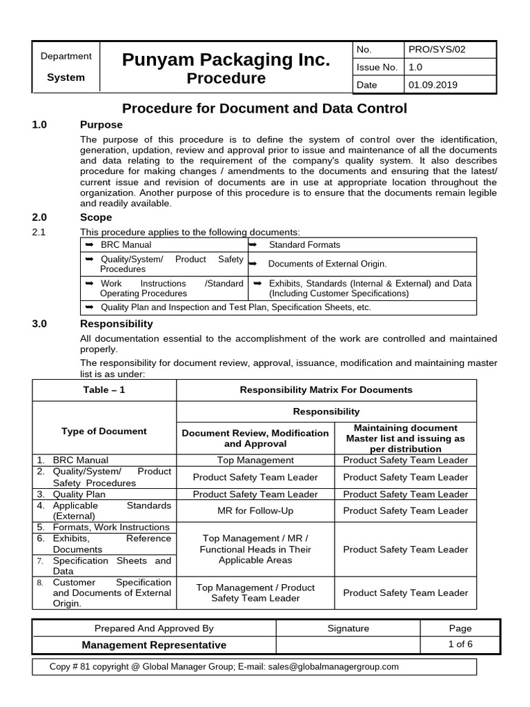 PRO_SYS_02 | PDF | Specification (Technical Standard) | Document
