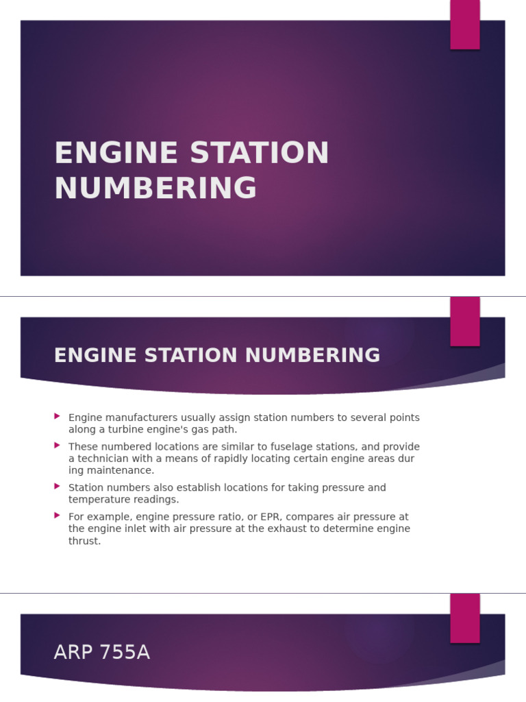 Station Numbering Noise Engine Mounts Bearing | PDF | Propulsion | Gases