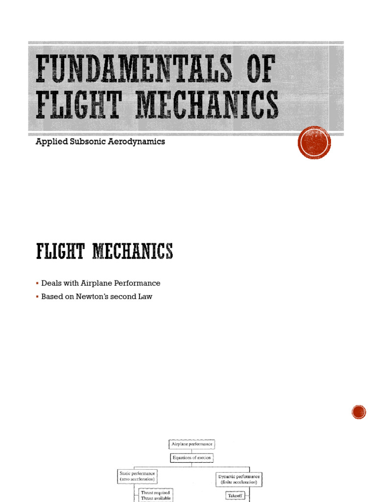 Fundamentals of Flight Mechanics | PDF | Teaching Methods & Materials