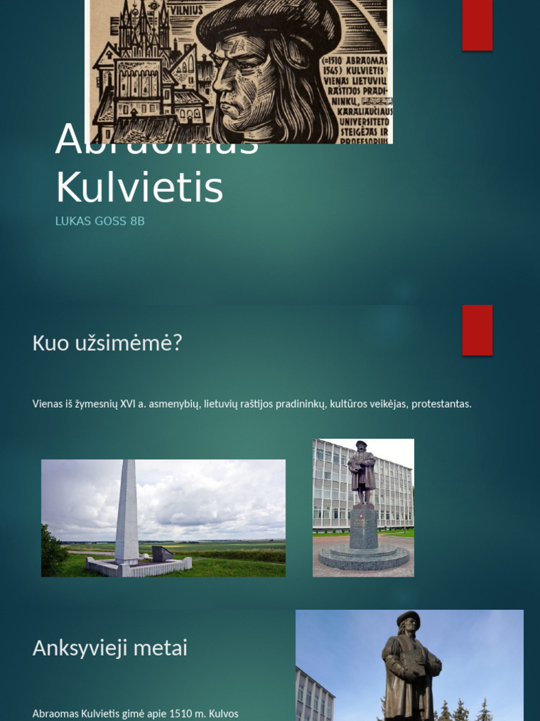Abraomas Kulvietis | PDF