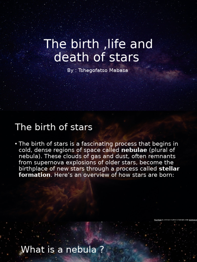 The Birth ,Life and Death of Stars | PDF | Stars | Nebula