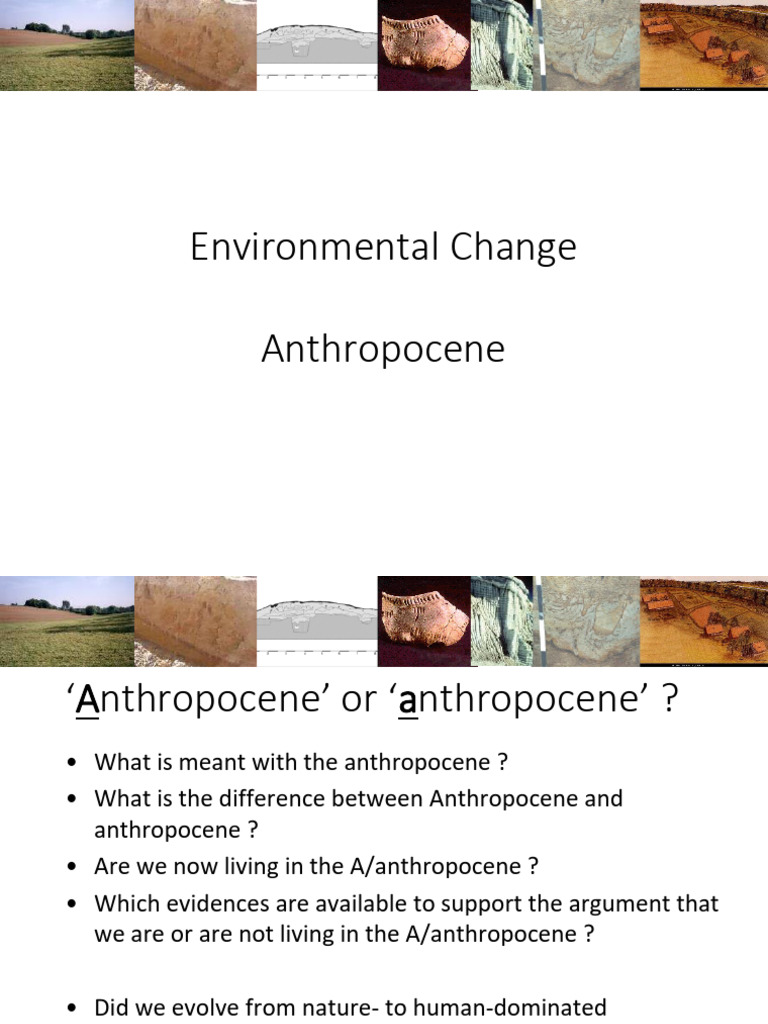 Understanding the Anthropocene Epoch | PDF | Anthropocene | Geologic Time Scale