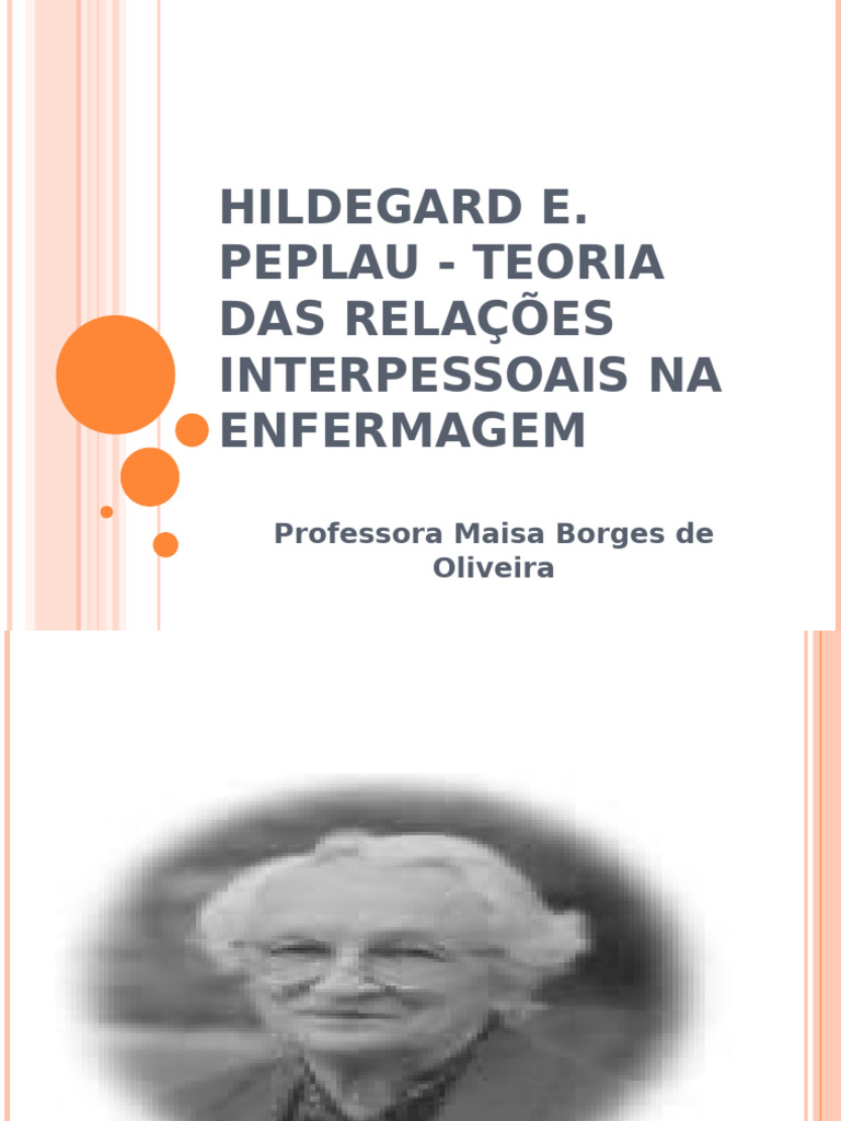 Teoria Interpessoal de Peplau na Enfermagem | PDF | Enfermagem ...