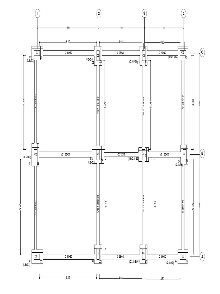 S.p.estructura Plano Cotas | PDF