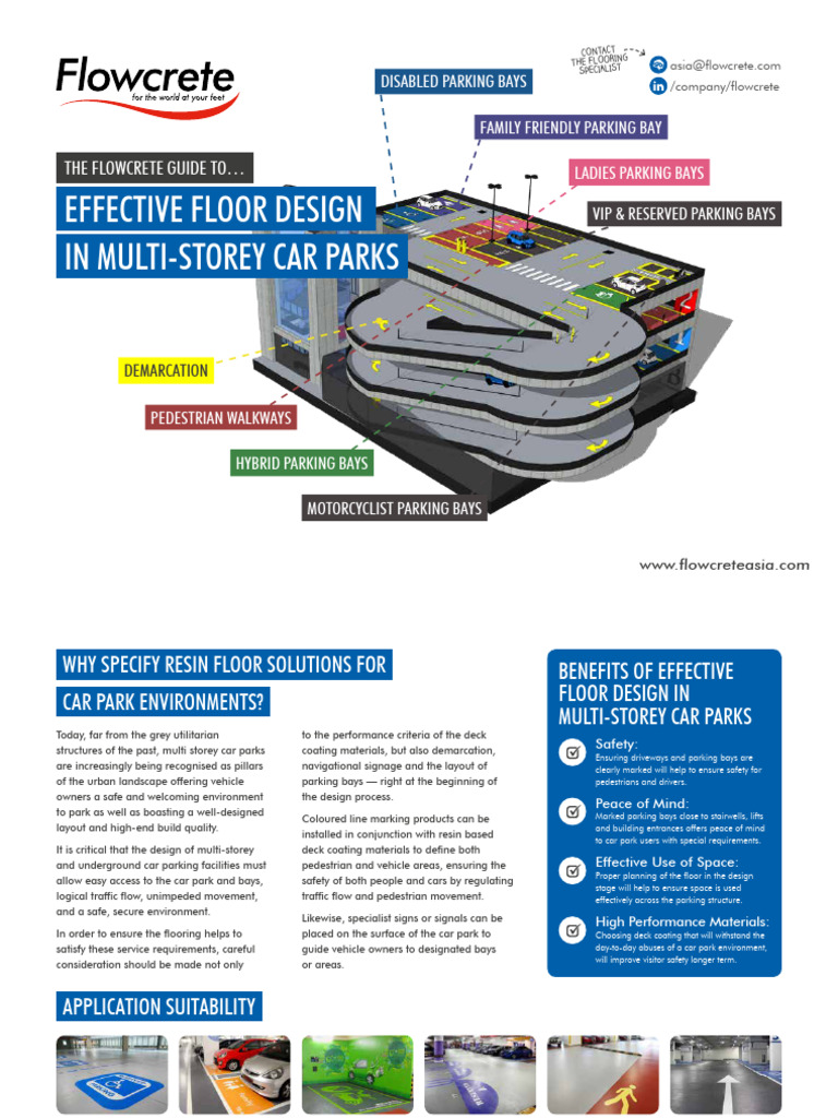 Flowcrete Asia Car Park Line Marker Diagram November 2018 | PDF ...