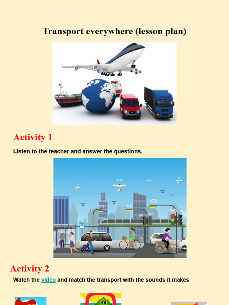 Transport Everywhere Worksheet | PDF