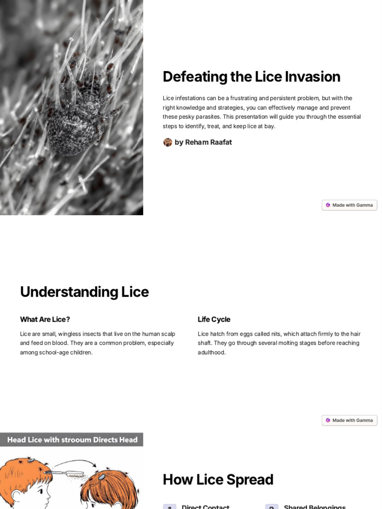 Defeating The Lice Invasion | PDF