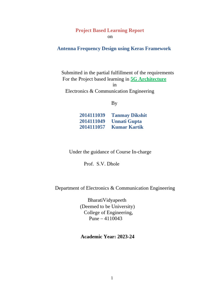 5g Architecture Report | PDF | Mimo | Deep Learning