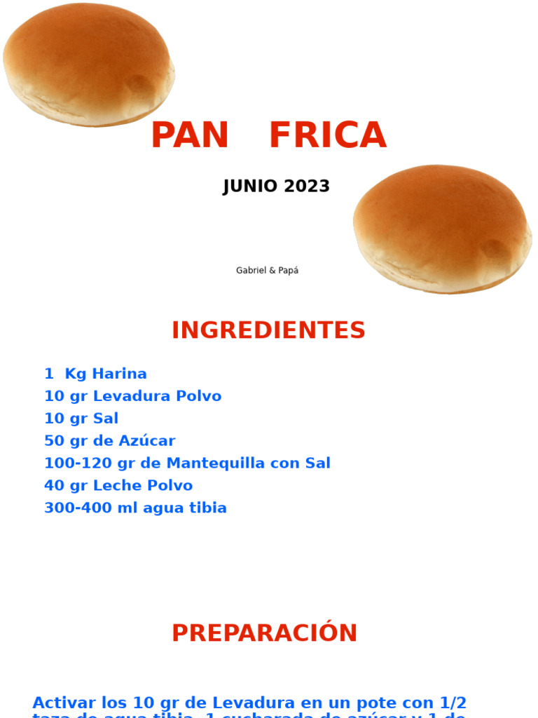 Pan Frica | PDF | Cocina, comidas y vino